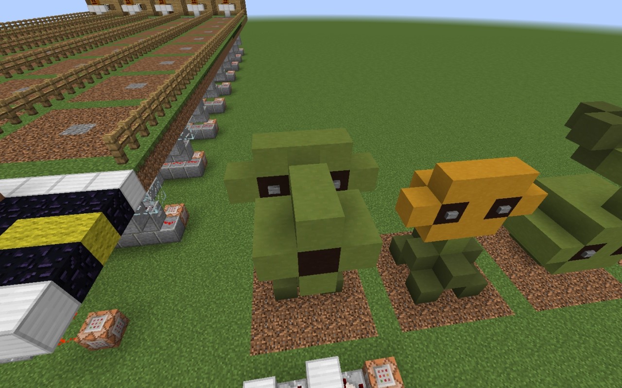 Plants Vs Zombies : The Undead Rise Again Minecraft Map