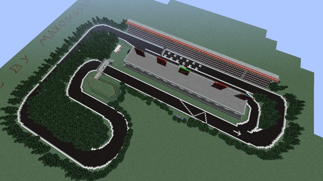 Silver-Forest Raceway Minecraft Map