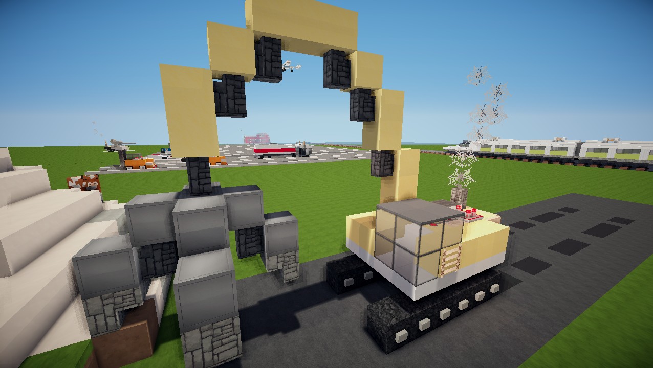 Minecraft Vehicle - Excavator (with TUTORIAL) Minecraft Map