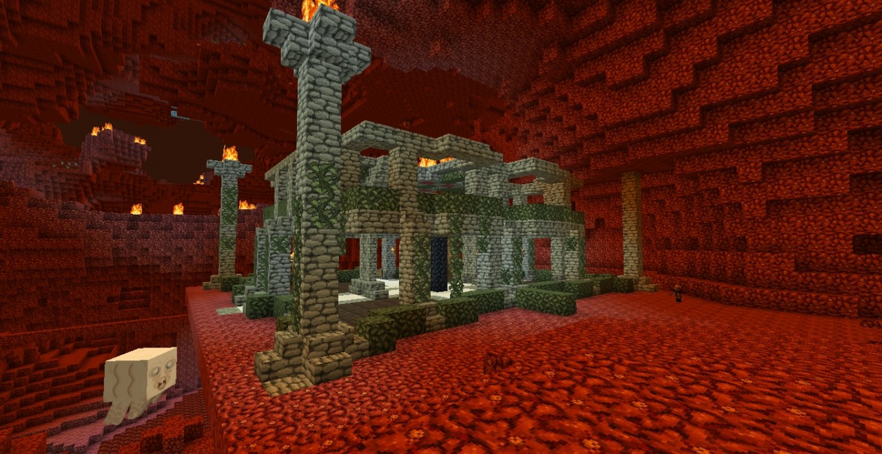 Nether Hub *Nature Themed* Minecraft Map