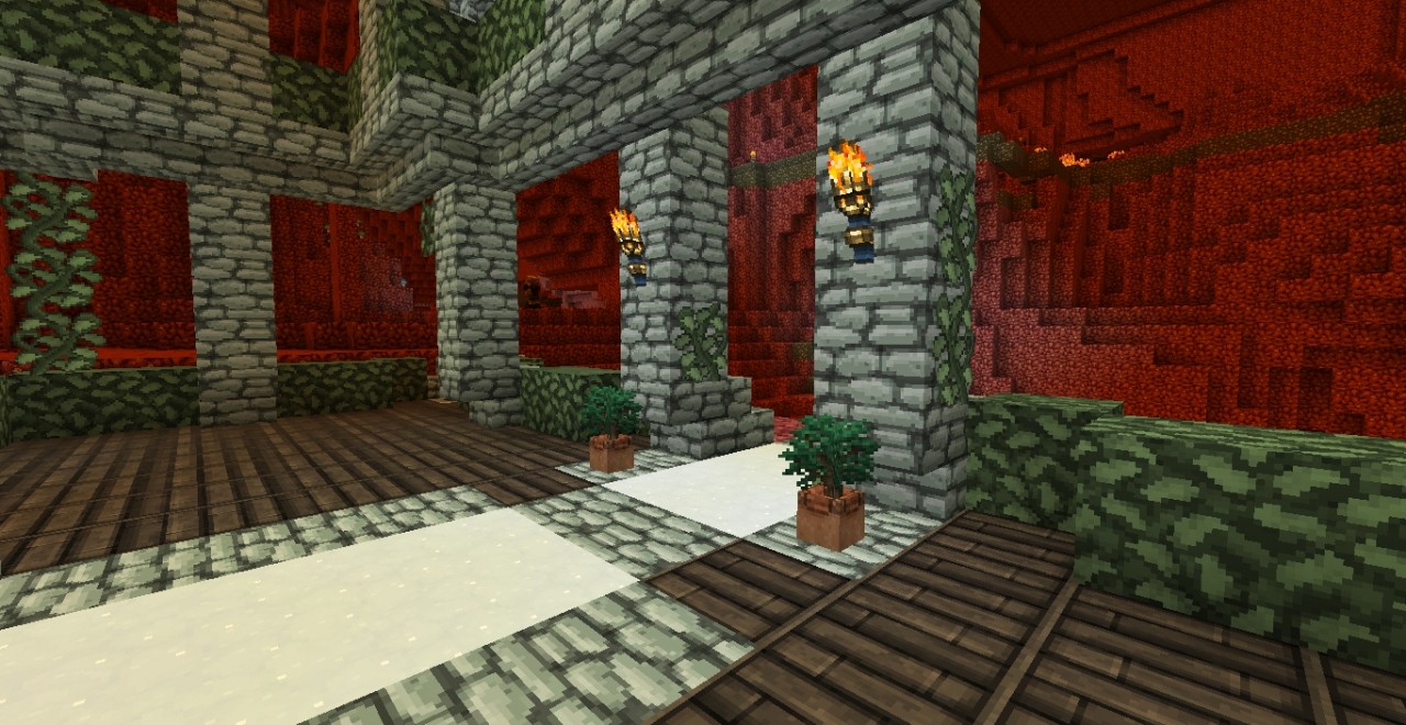 Nether Hub *Nature Themed* Minecraft Map