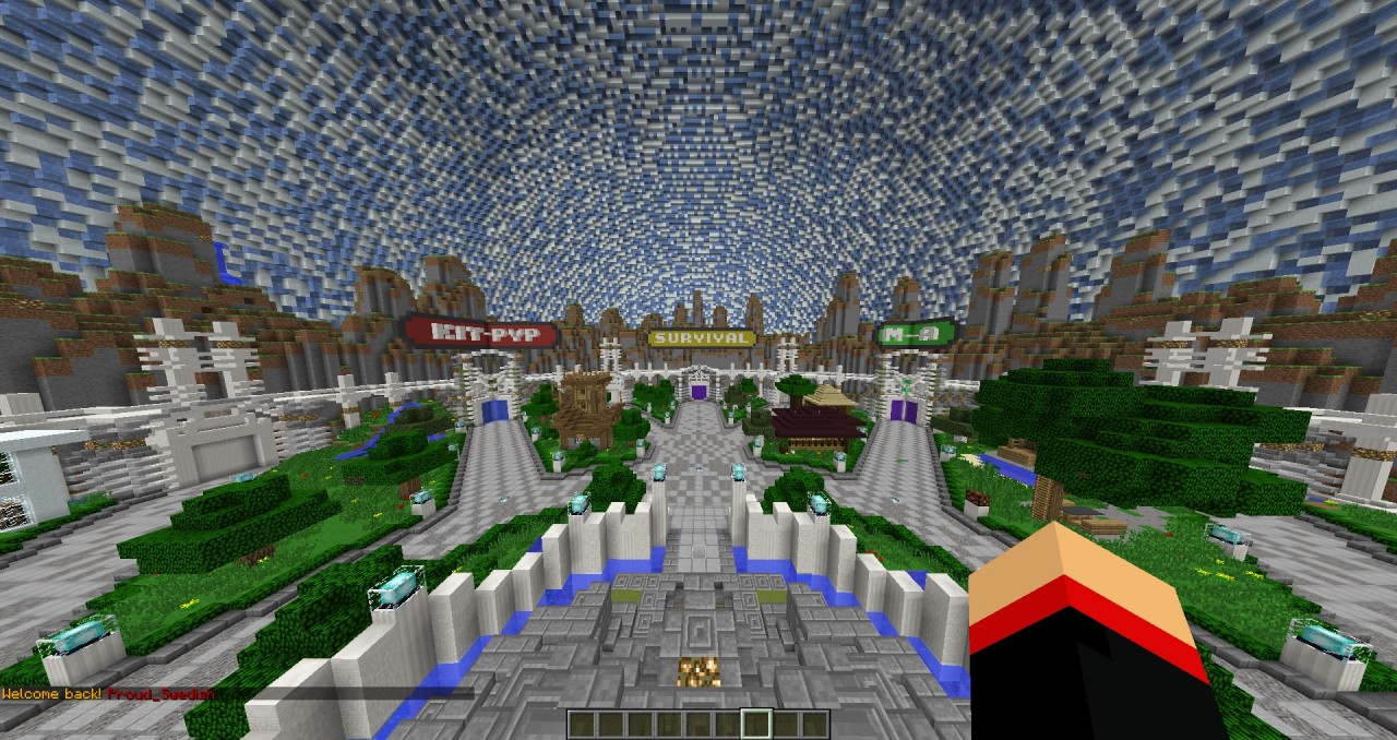 MCgaming HUB-server with Survival, Factions, parkour, Mobarena, PvP ...