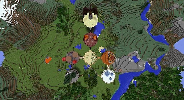 Biomes Circles Minecraft Map