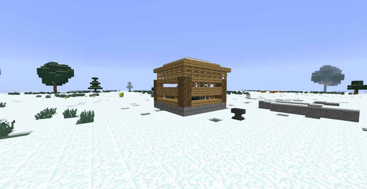 A Small Fence House Minecraft Map