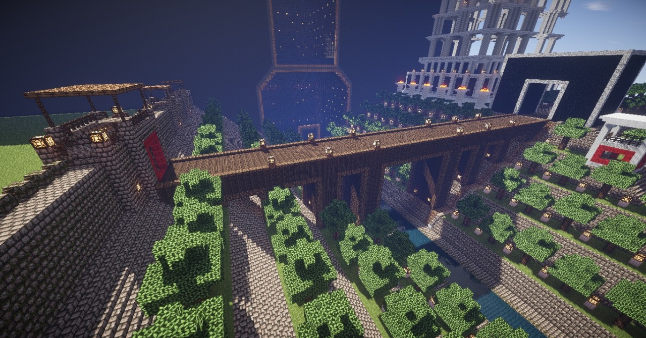 Eastern Door & Bridge - Nou Plaze Minecraft Map