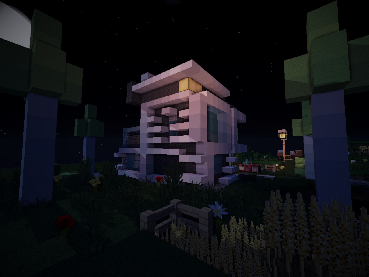 Modern house and plot ideas Minecraft Map