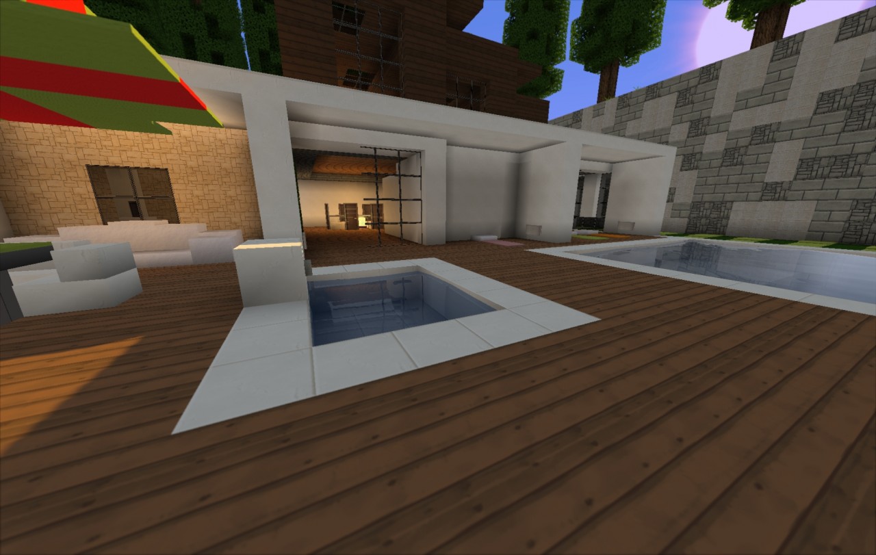 Modern Built Down House Minecraft Map