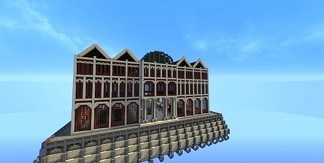 -Aeria- A flying steampunk city Minecraft Map