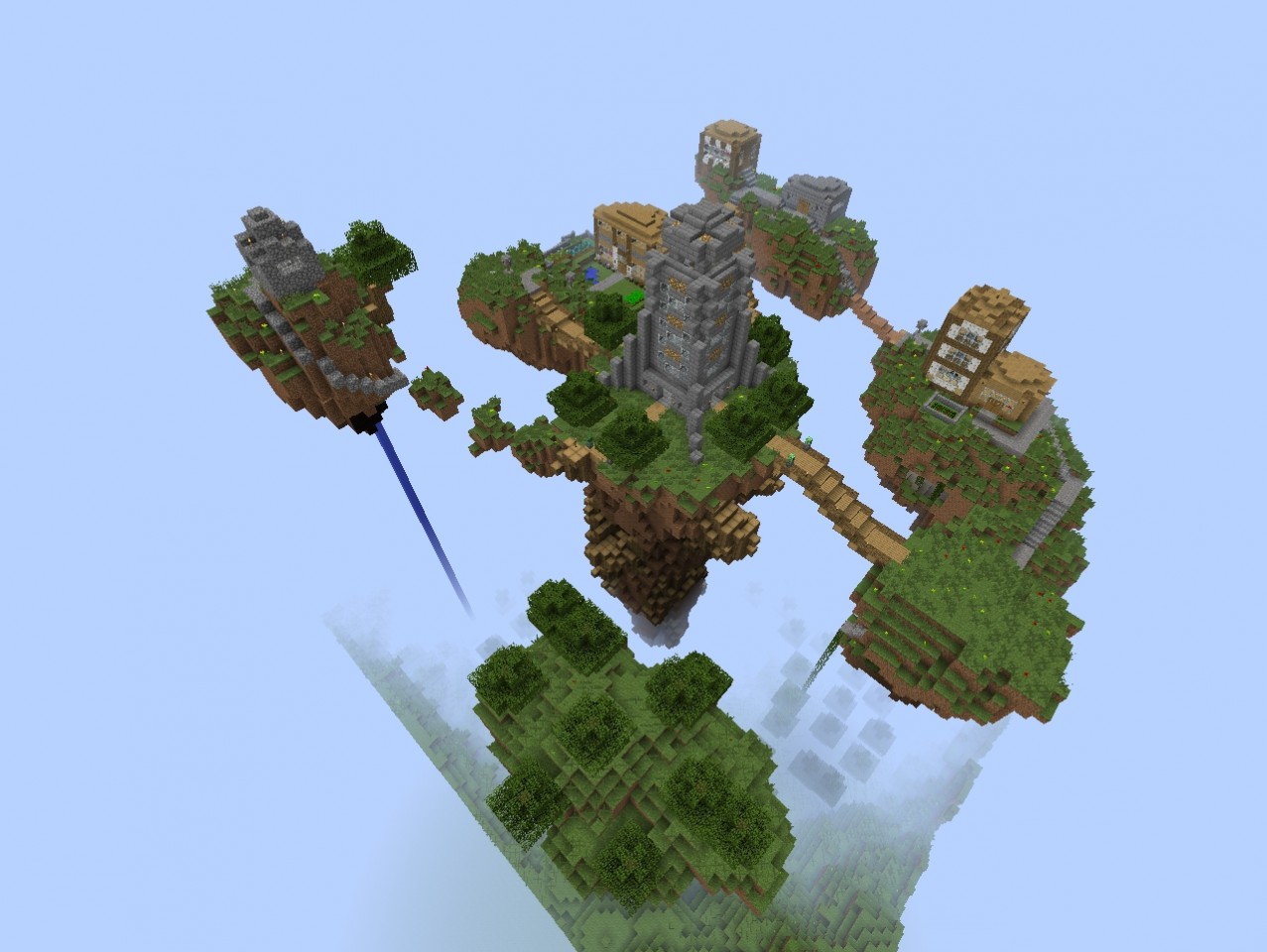 Flying village - Tauncraft Build-Team test Minecraft Map