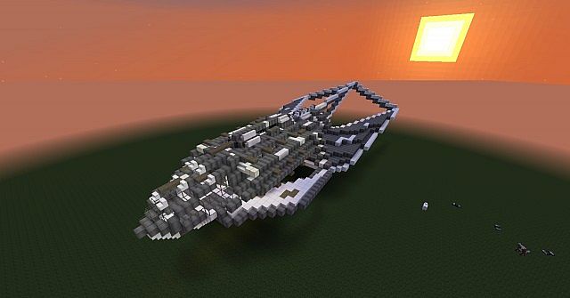 futuristic Space Ship Minecraft Map