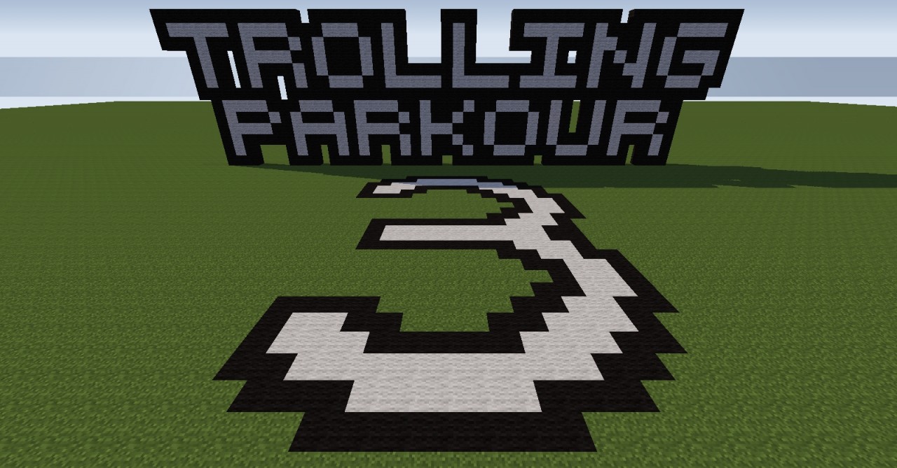 Trolling Parkour 3! Sequal to the 500 downloads parkour! Minecraft Map