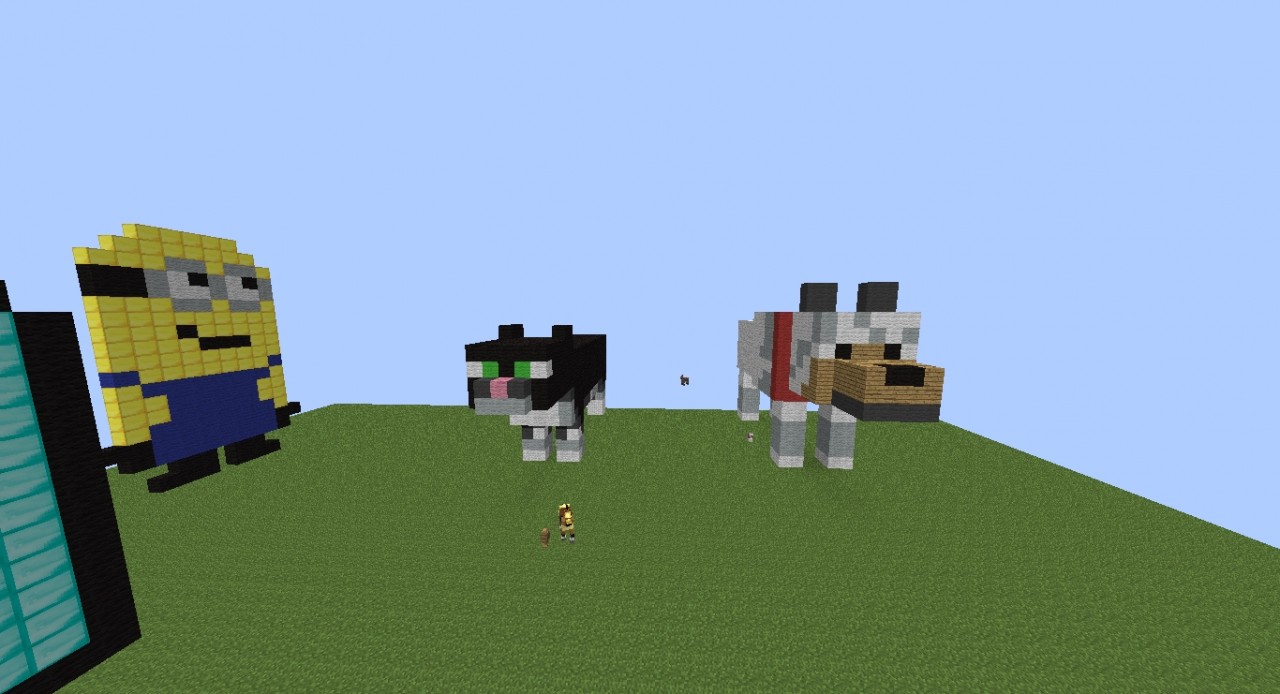 Pixel Art World Minecraft Map