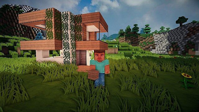 Minecraft - Small Modern House 10x10 Minecraft Map