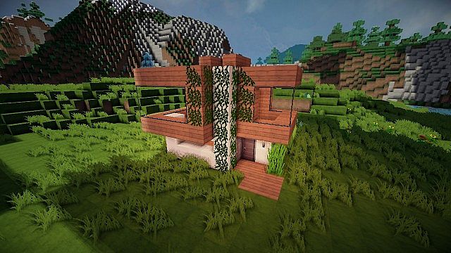 Minecraft - Small Modern House 10x10 Minecraft Map