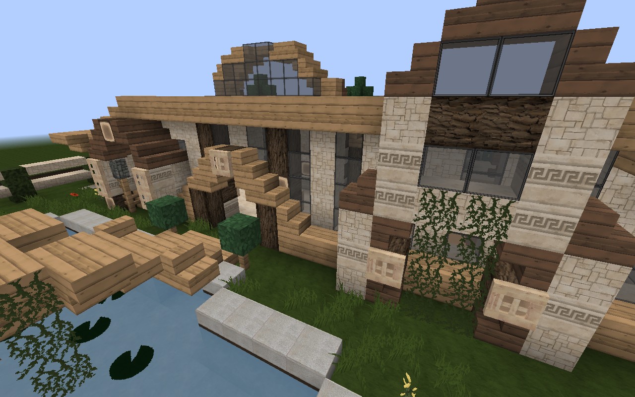 Natural Flowing house Minecraft Map