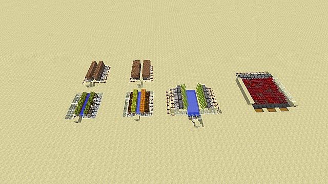 A few automatic redstone farms for all crops (EASY TO BUILD) Minecraft Map