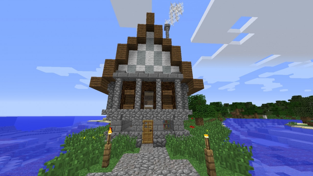 Medieval survival house Minecraft Map