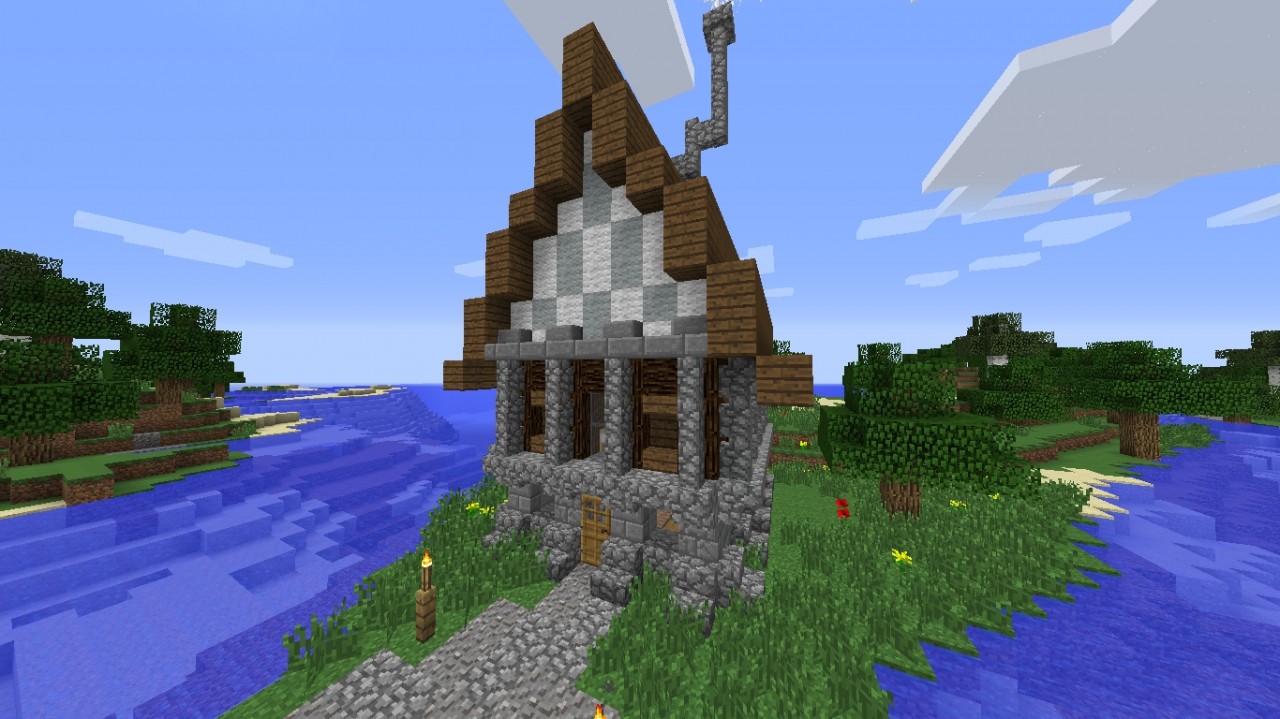 Medieval survival house Minecraft Map