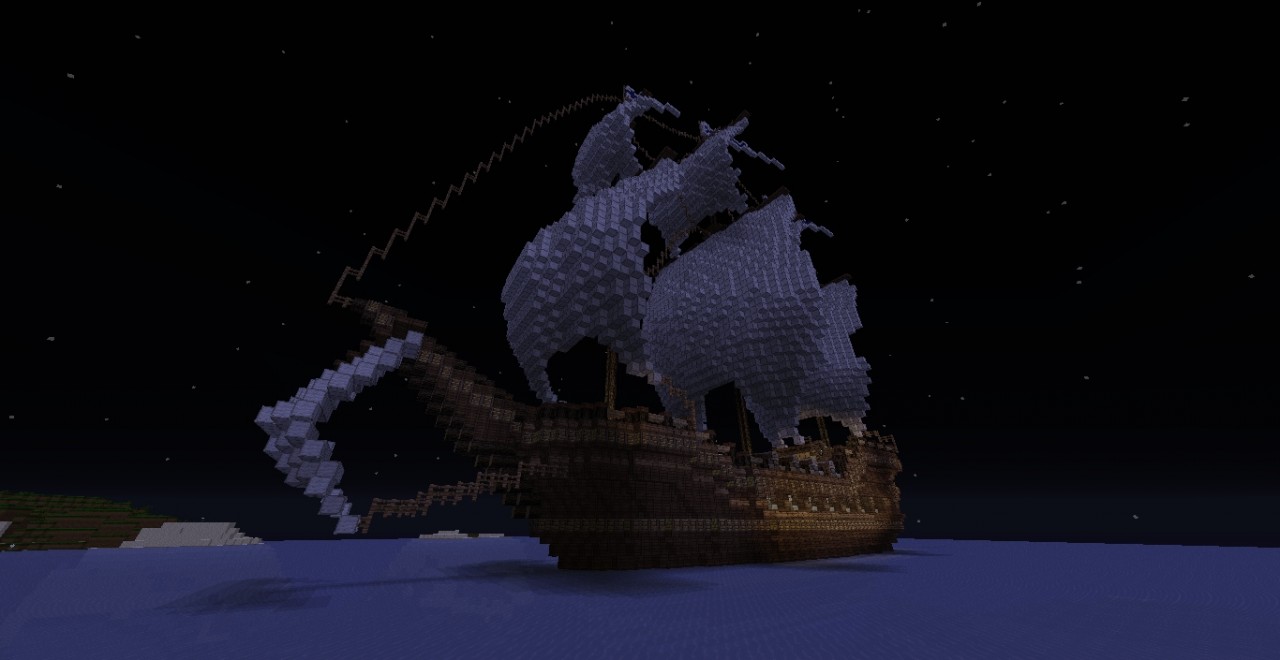 Big Merchant Sail Ship Minecraft Map