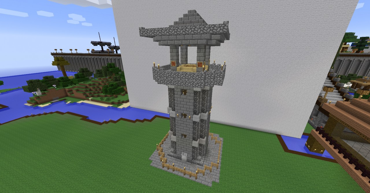 Watch Tower With enchant and chest room Minecraft Map