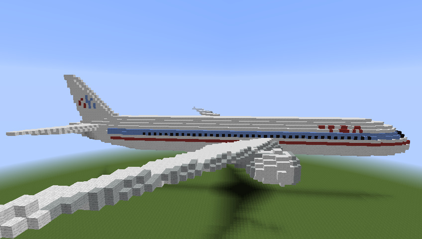 Boeing 787 Dreamliner (AmericanAirlines) Minecraft Map