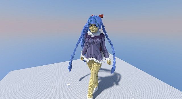 Blue Hair Person Minecraft Map