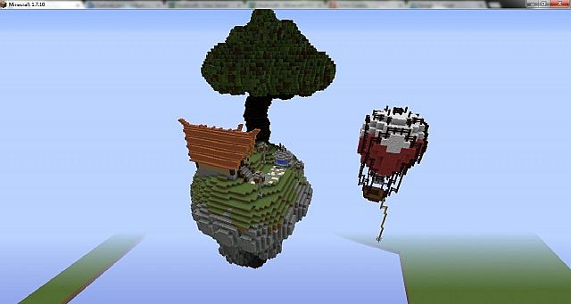 Floating Island Server Spawn Minecraft Map