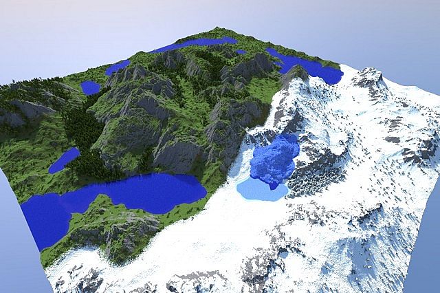 [Realistic Terrain] My last map (for a big moment !) Minecraft Map