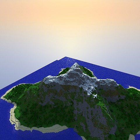 Realistic survival island Minecraft Map