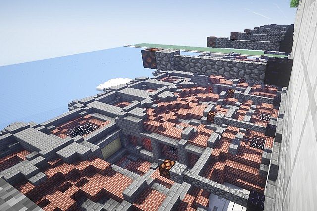 Captil - A Modern Sideways Building Minecraft Map