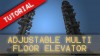 Adjustable Multi-floor elevator Minecraft Map