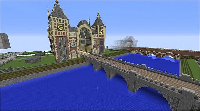Amsterdam Central Station (Amsterdam Centraal Station) Minecraft Map