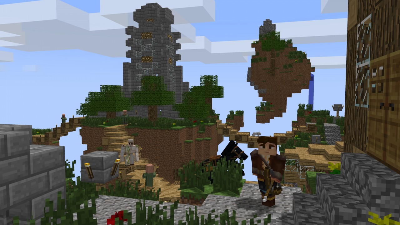 Flying village - Tauncraft Build-Team test Minecraft Map