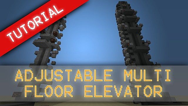 Adjustable Multi-floor elevator Minecraft Map