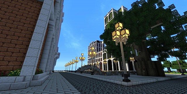 -Aeria- A flying steampunk city Minecraft Map
