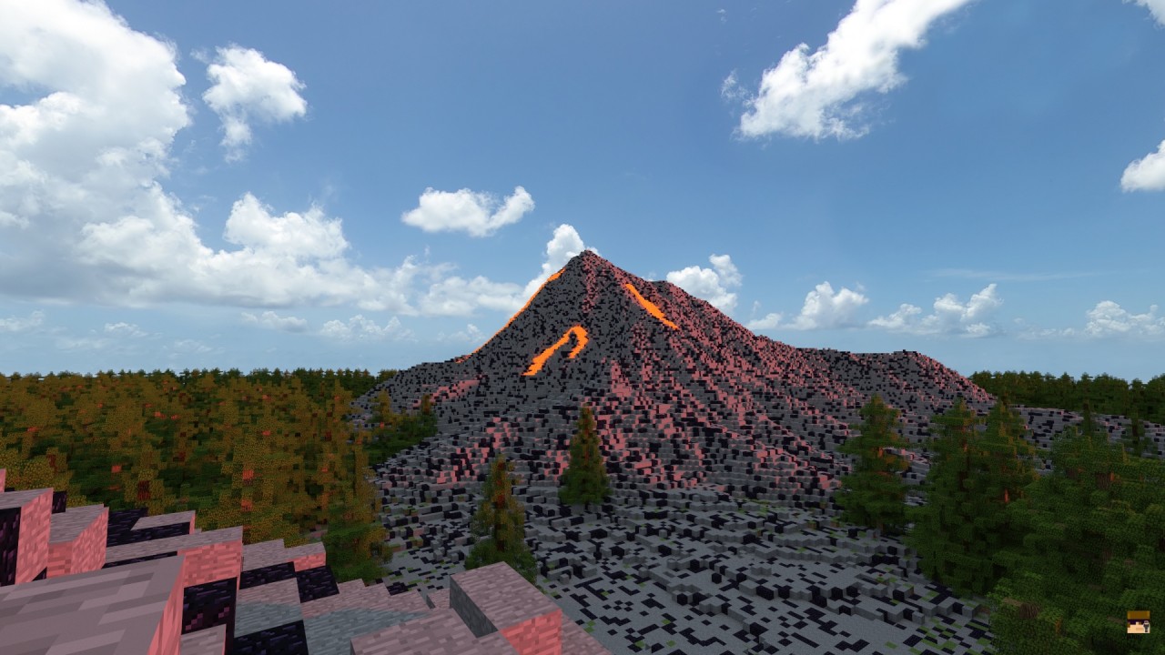 Volcano Minecraft Map
