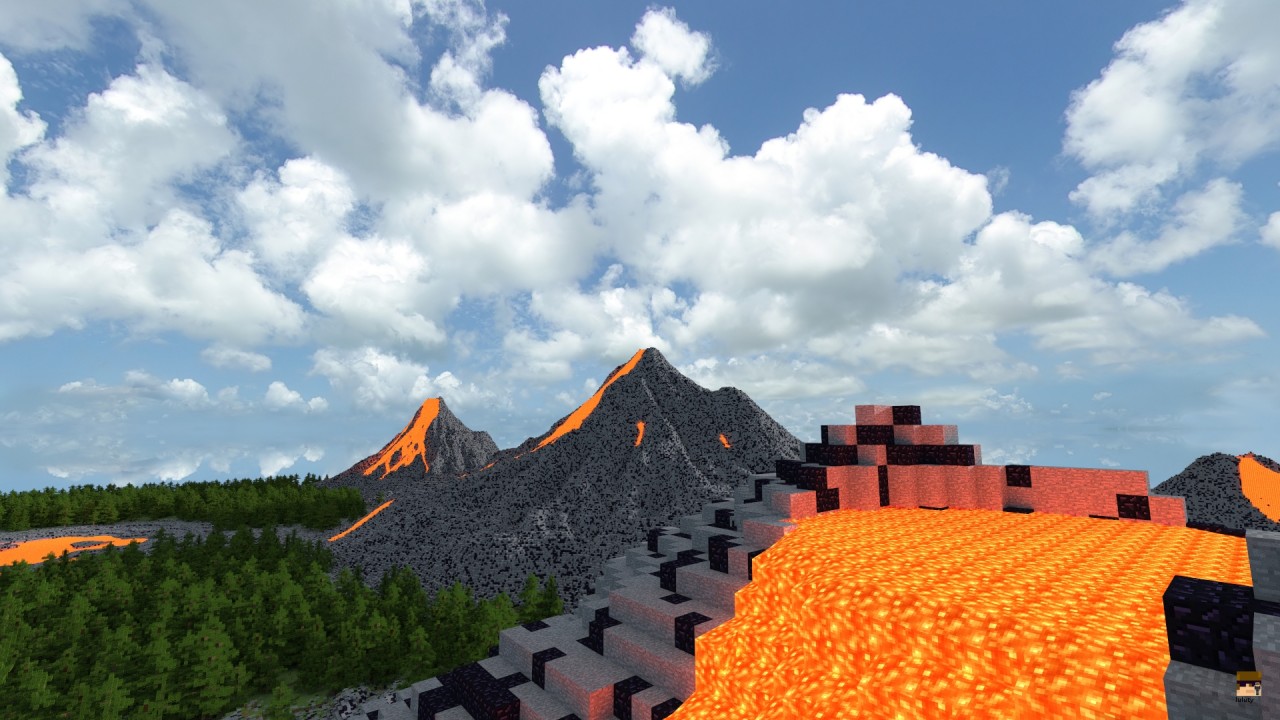 Volcano Minecraft Map