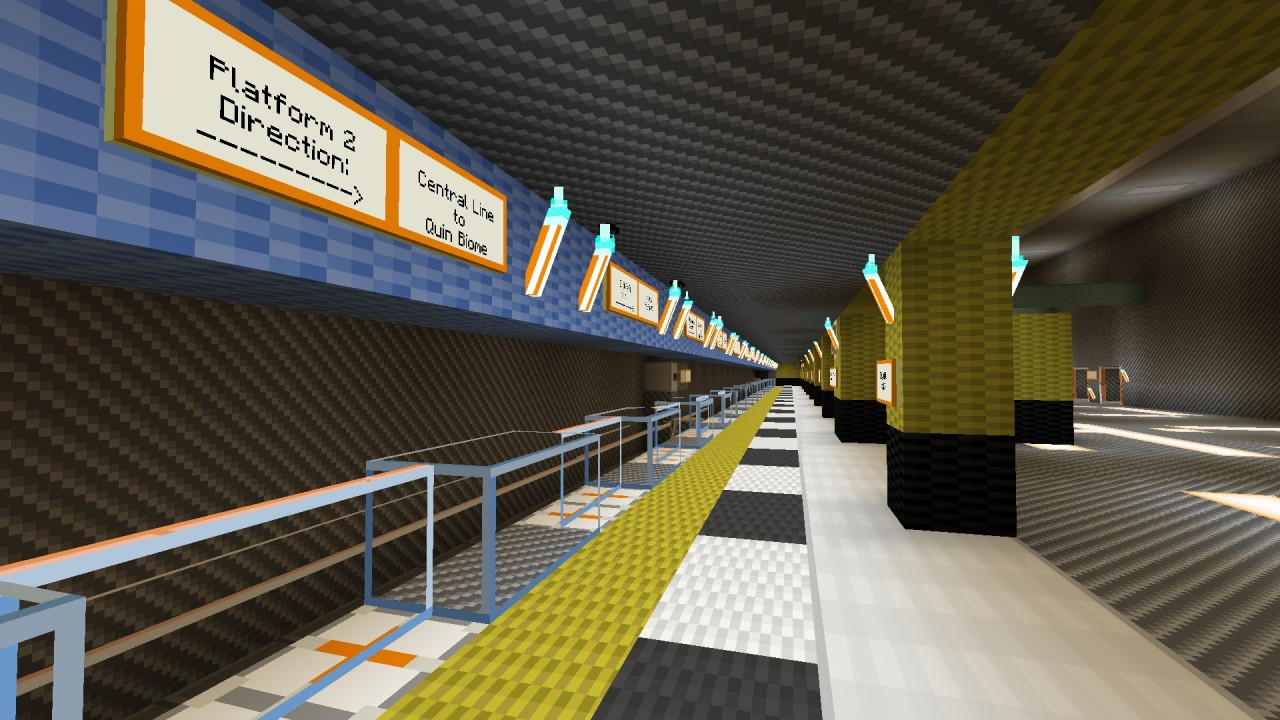 Nazca Railway - 0102 - City Hall Station Minecraft Map