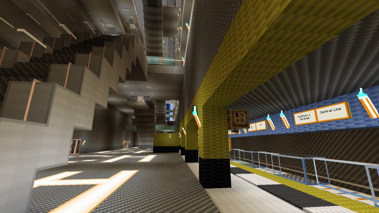 Nazca Railway - 0102 - City Hall Station Minecraft Map