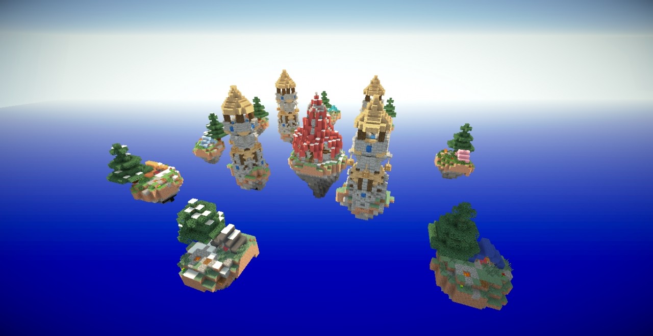 4 Towers Sky Wars Map Minecraft Map