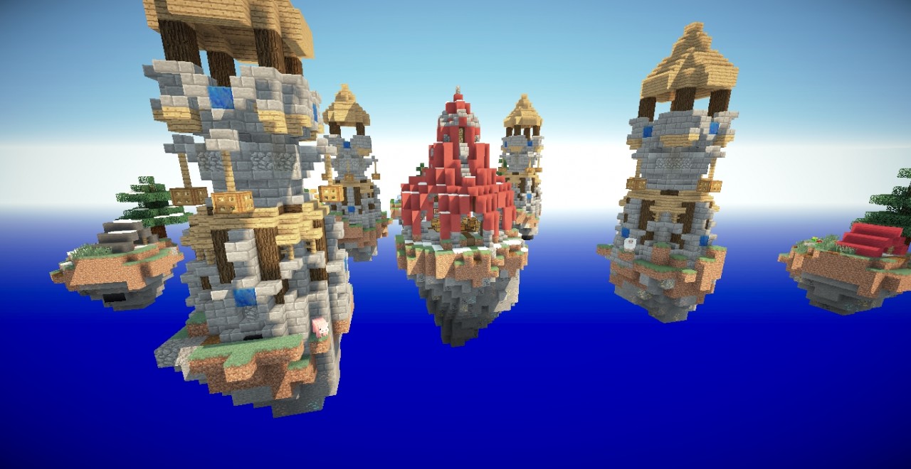 4 Towers Sky Wars Map Minecraft Map