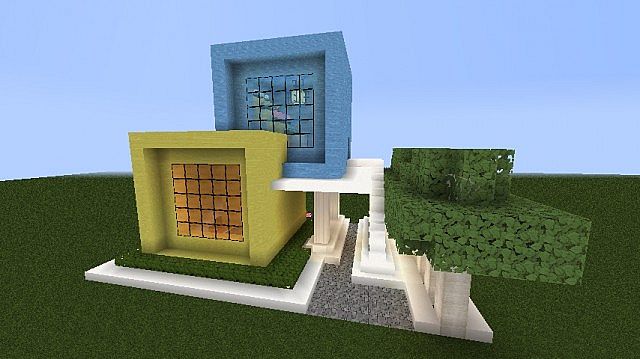 SquareModern House Minecraft Map