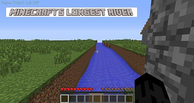 minecraft's longest river over 9000 blocks long!!!! Minecraft Map