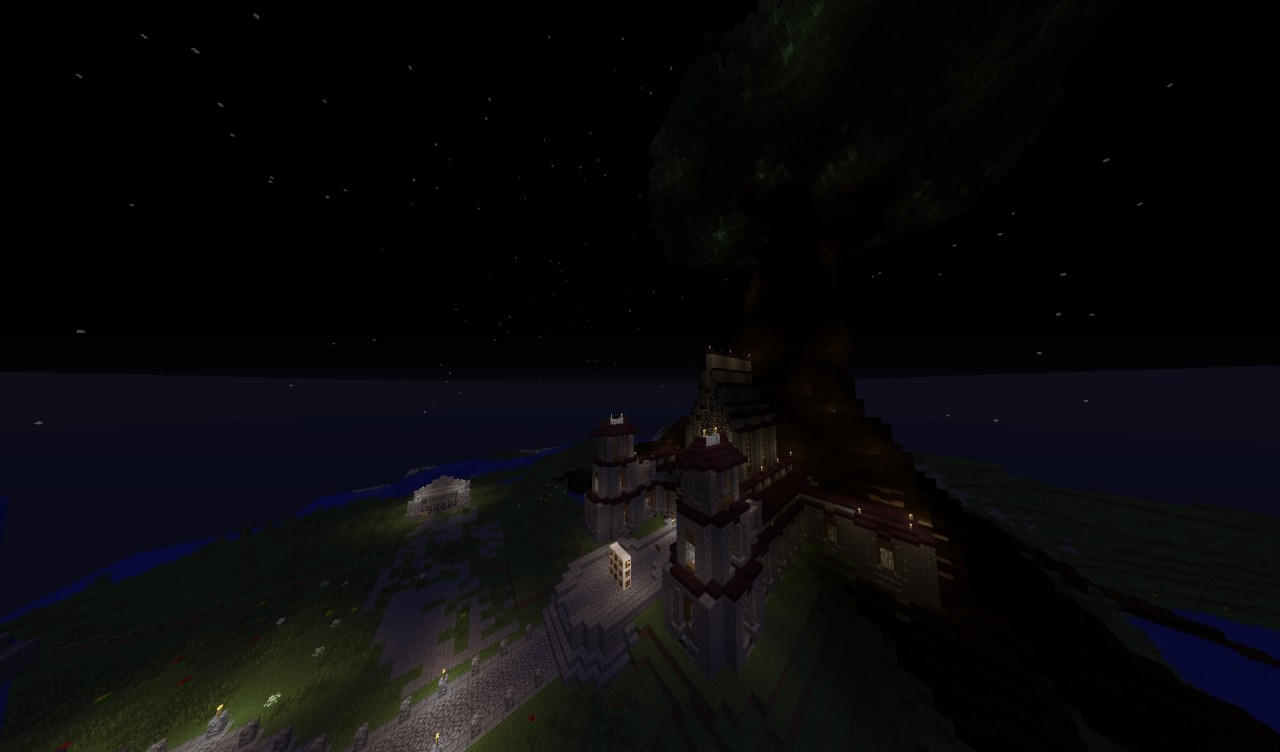 Giant Tree And Castle Spawn Minecraft Map
