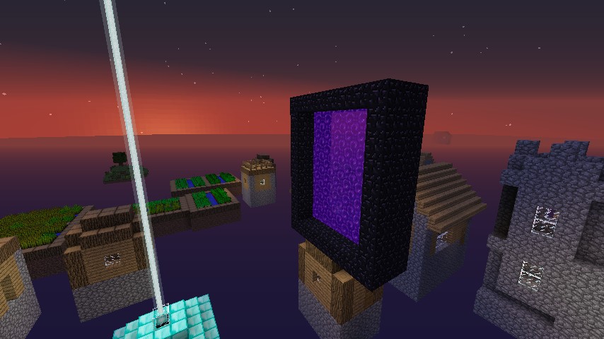 Awesome skyblock With op Village!!!!! Minecraft Map