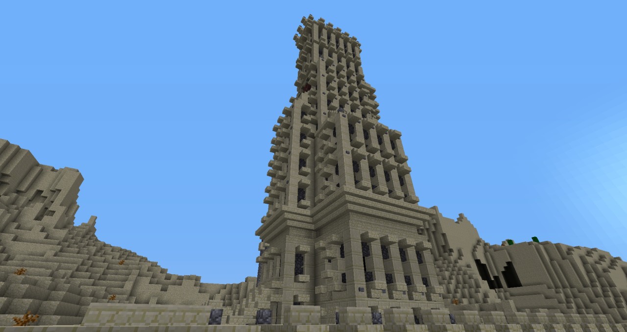 Sandstone Observatory/Library Spawn Minecraft Map