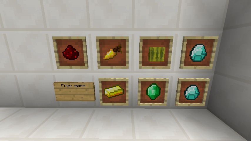 Slot machine Minecraft Map