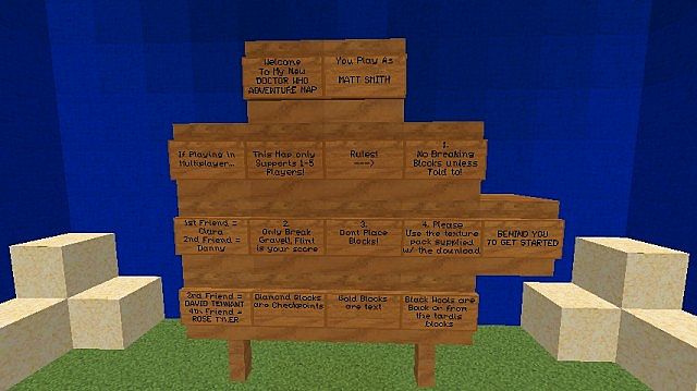 The Doctor Who Adventure Map Minecraft Map