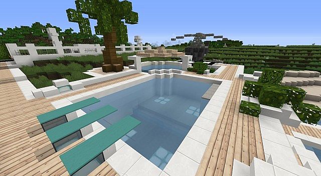Modern Luxury Seaside House Minecraft Map
