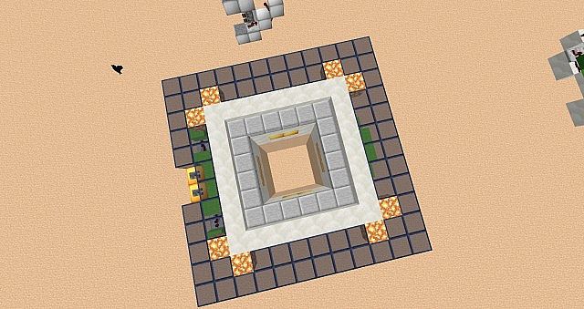 4x4 Piston Vault Trapdoor Minecraft Map